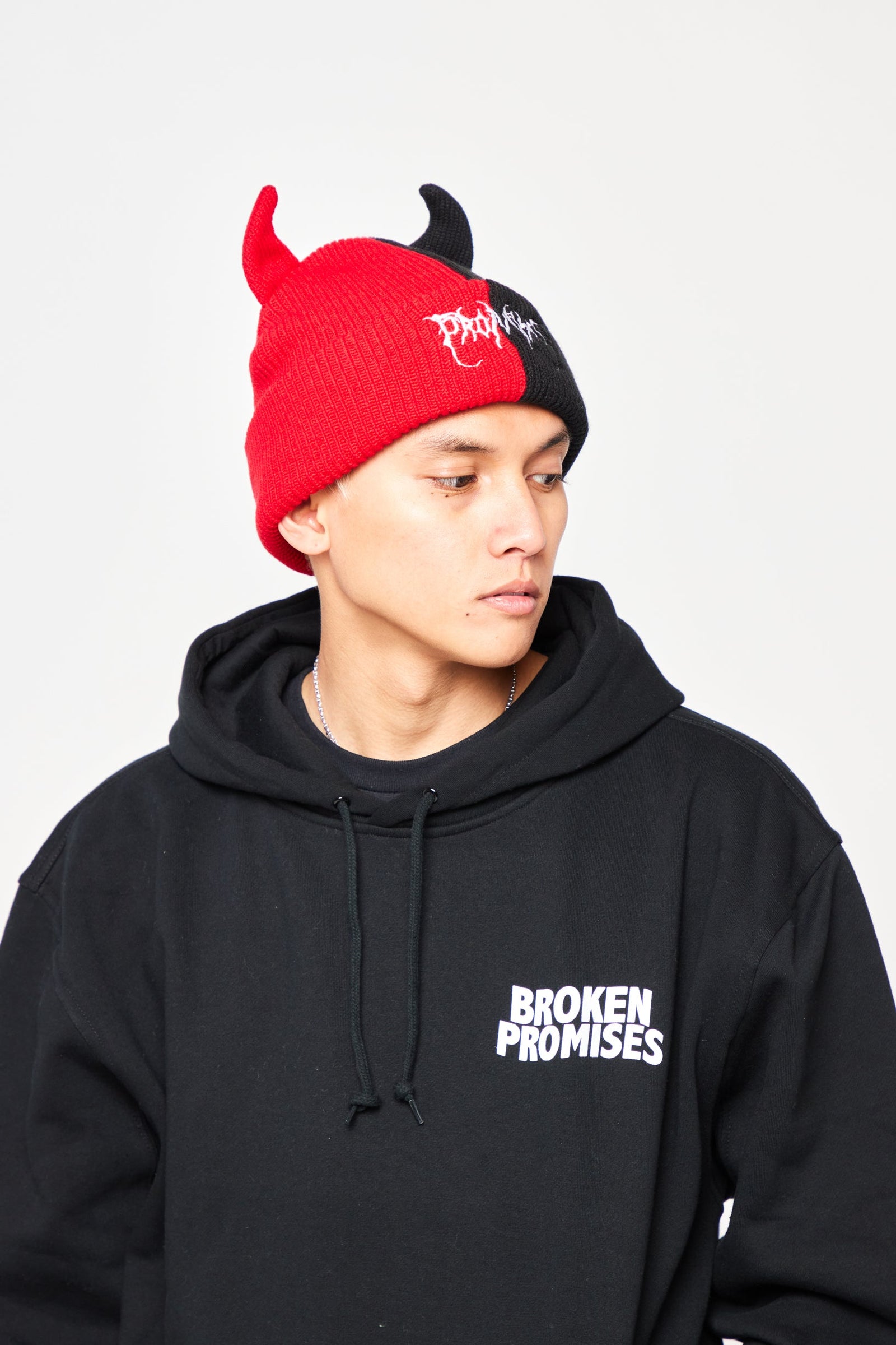 Bred Devil Horn Beanie – Broken Promises Co