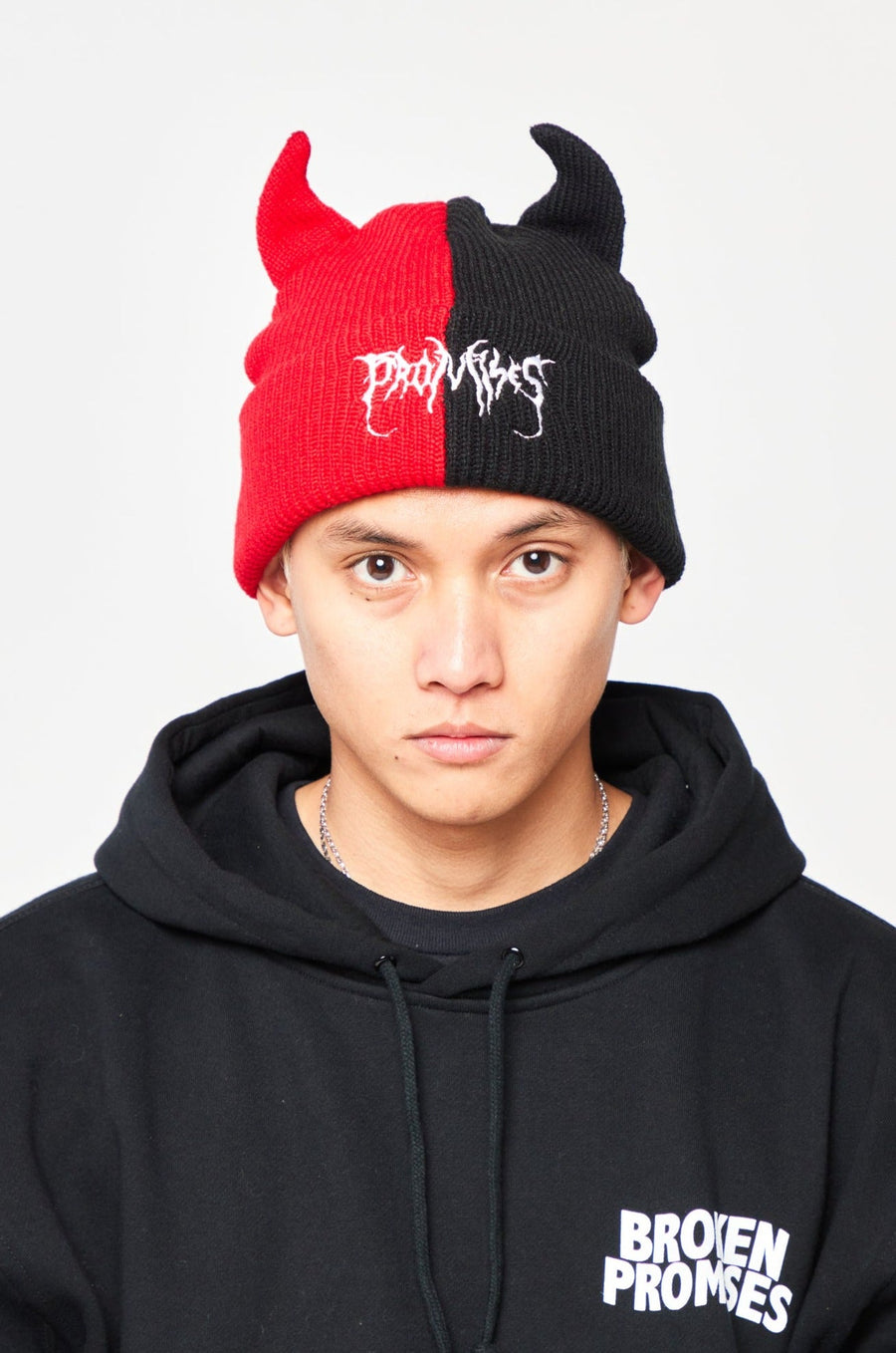Bred Devil Horn Beanie – Broken Promises Co