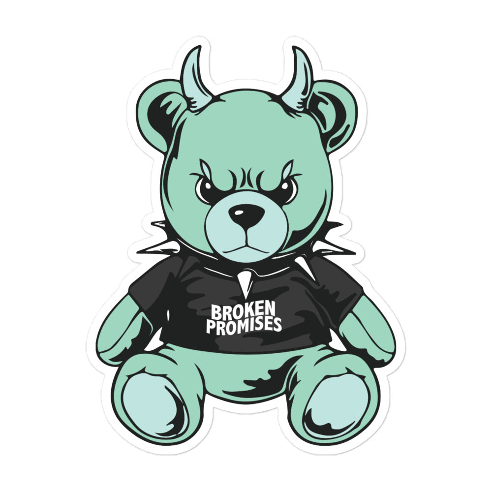 Terror Teddy Sticker – Broken Promises Co